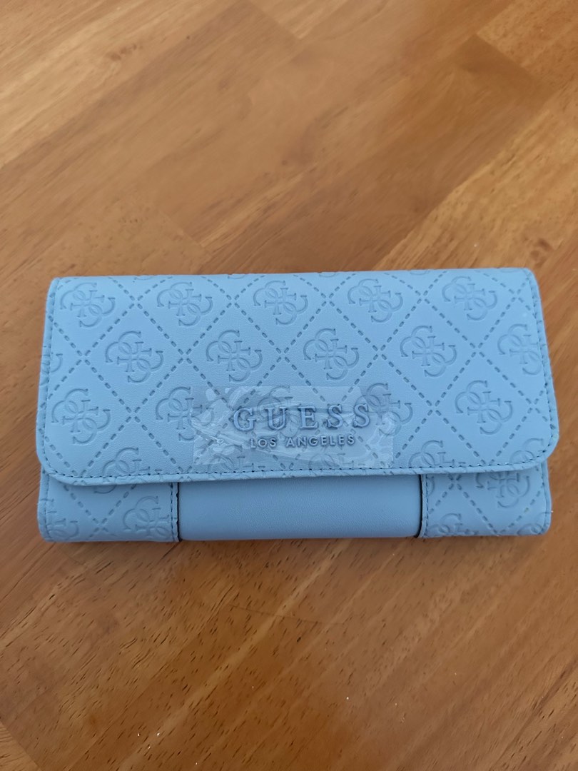 Guess Sky Blue long wallet, Women's Fashion, Bags & Wallets, Wallets ...