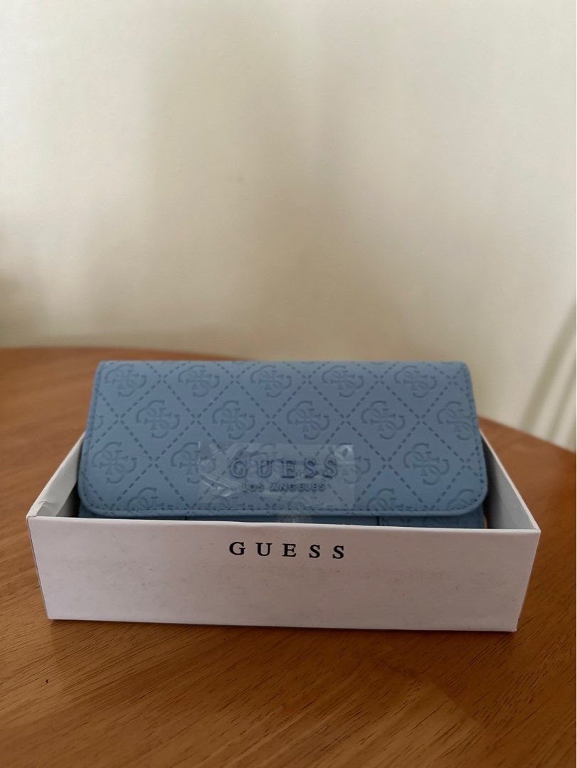 Guess Sky Blue long wallet, Women's Fashion, Bags & Wallets, Wallets ...