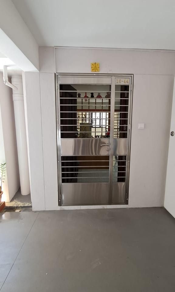 HDB Stainless Steel Gate, Furniture & Home Living, Security & Locks ...