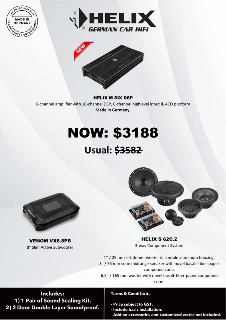 HELIX VALUE PACKAGE, Car Accessories, Accessories on Carousell