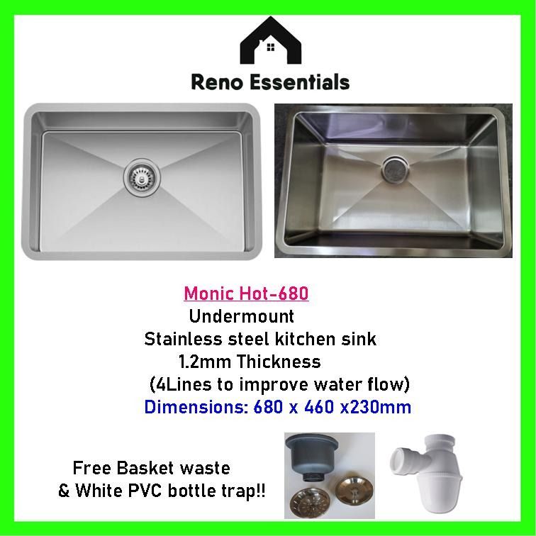 Hood and hob kitchen sink Valenti Monic kitchen tap, Furniture & Home ...