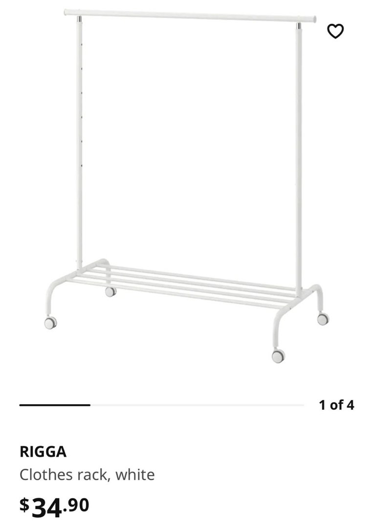 IKEA clothes rack + organiser set, Furniture & Home Living, Home ...