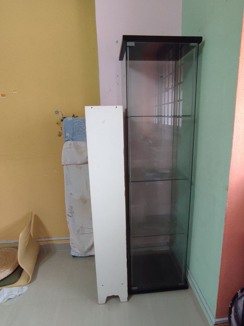 IKEA glass display case, Furniture & Home Living, Furniture, Shelves ...
