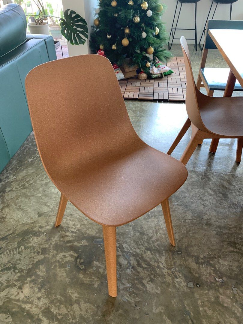 Ikea Odger Brown Dinner Chairs x 4 (discontinued colour), Furniture ...