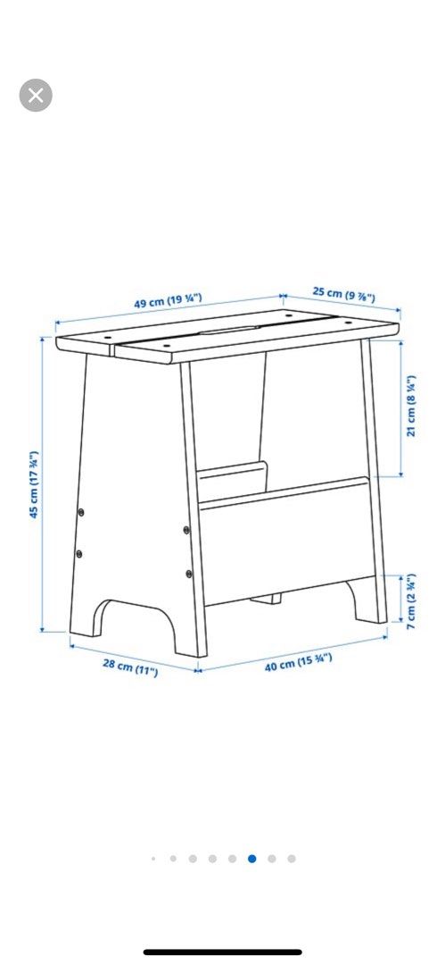 Ikea Perjohan stool with storage, Furniture & Home Living, Furniture ...