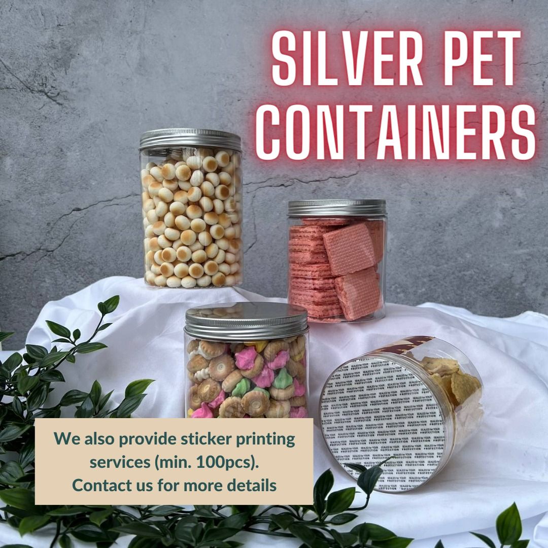 (3 sizes) Gold/SIlver/Clear Plastic Containers for Cookies/Pineapple ...
