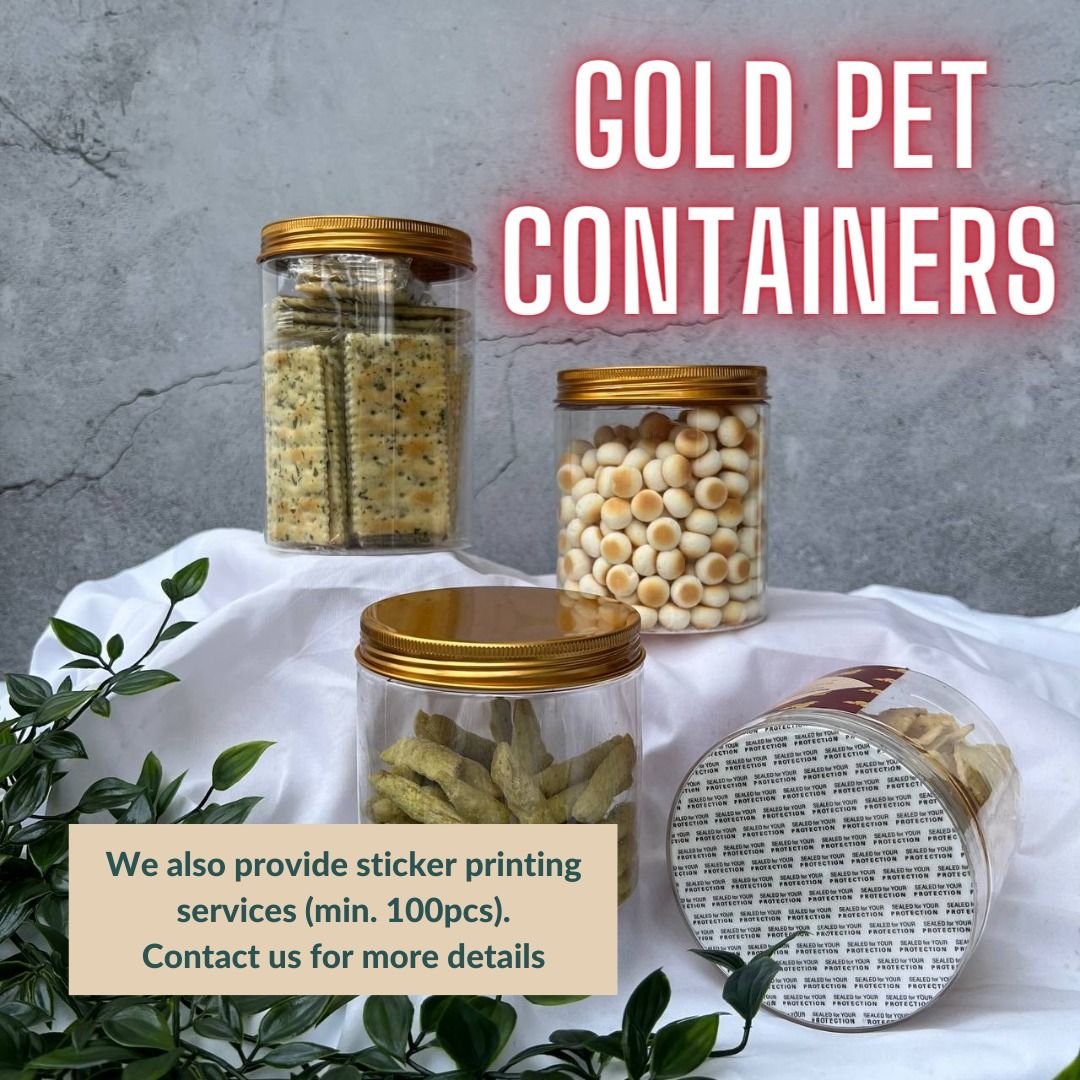 (3 sizes) Gold/SIlver/Clear Plastic Containers for Cookies/Pineapple ...