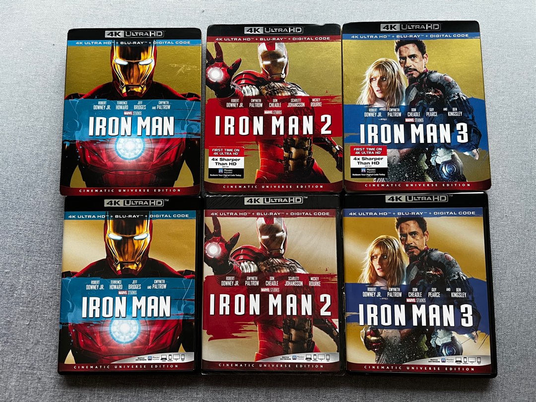 Iron Man Trilogy 4k, Hobbies & Toys, Music & Media, CDs & DVDs on Carousell