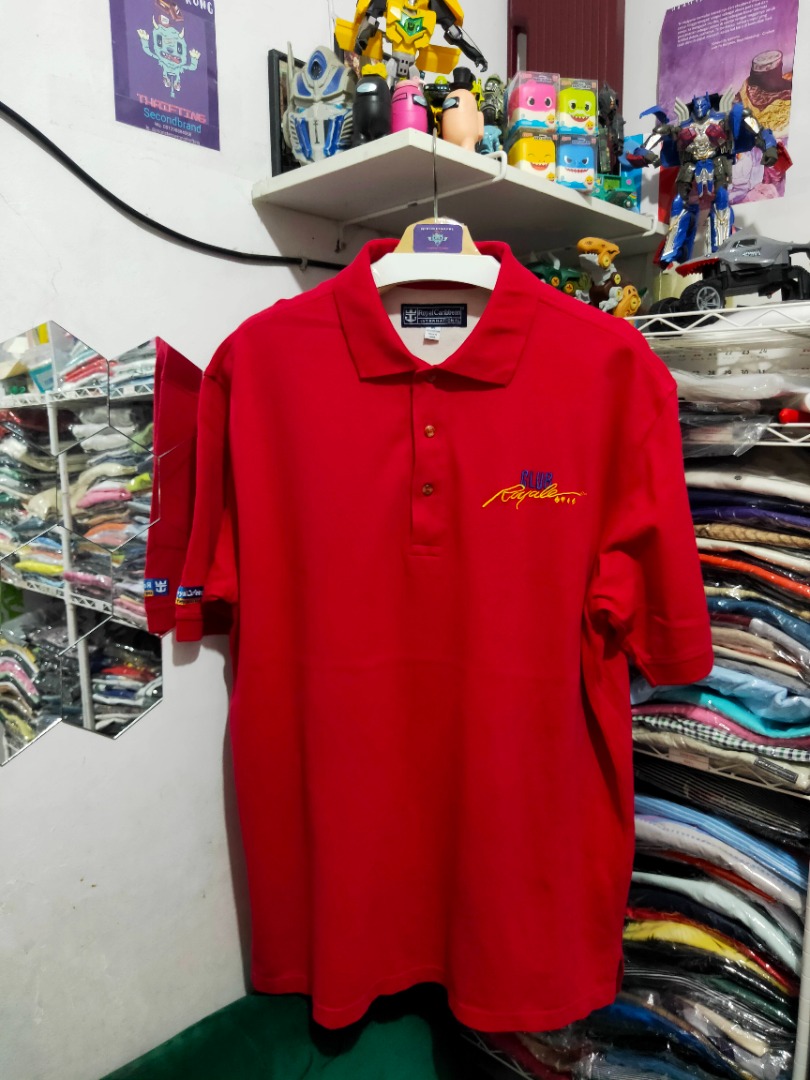 Kaos Polo Royal Caribbean Merah Small Logo Lengan, Fesyen Pria, Pakaian ...