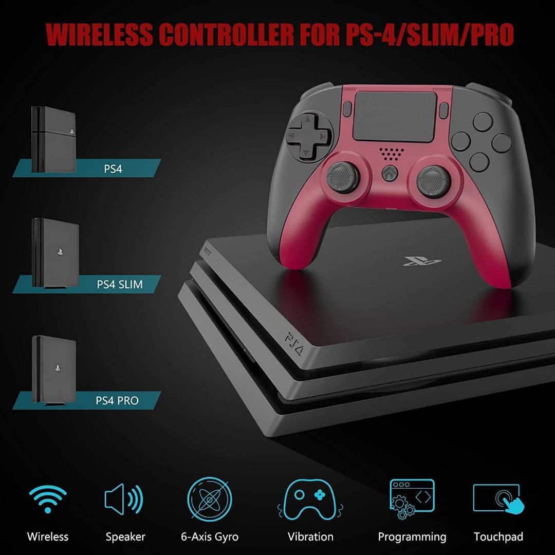 Kenneas Wireless Pro Controller for Playstation 4/PS4 Pro/PS4 Slim ...