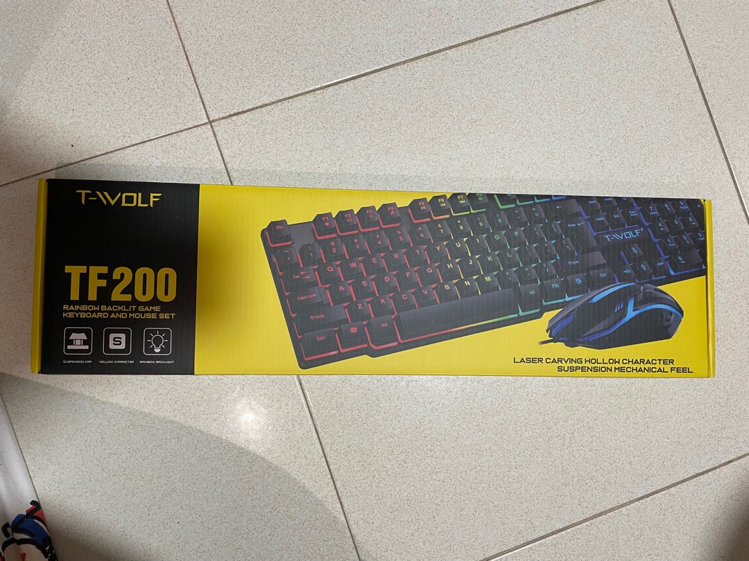 Keyboard and mouse T-Wolf TF200, Computers & Tech, Parts & Accessories ...