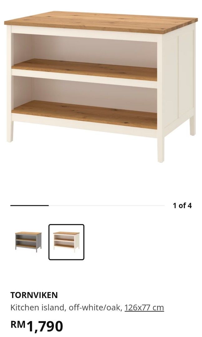 Kitchen Island / MEJA ( IKEA TORNVIKEN ), Furniture & Home Living ...