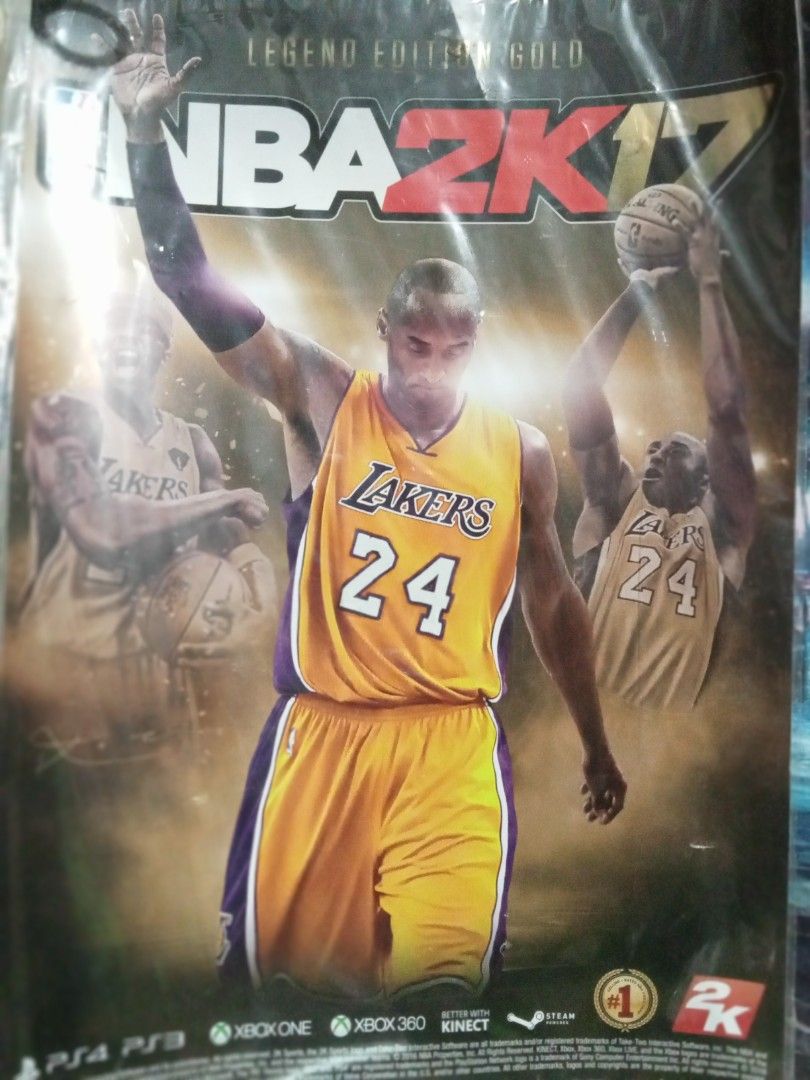 Kobe Bryant poster NBA 2K17, Hobbies & Toys, Memorabilia & Collectibles ...