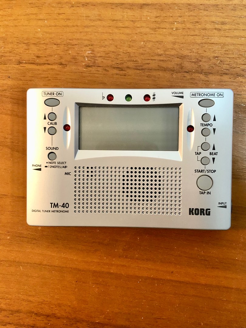 KORG TM40 - Combination Metronome and Tuner, 興趣及遊戲, 音樂、樂器 & 配件, 樂器配件 ...