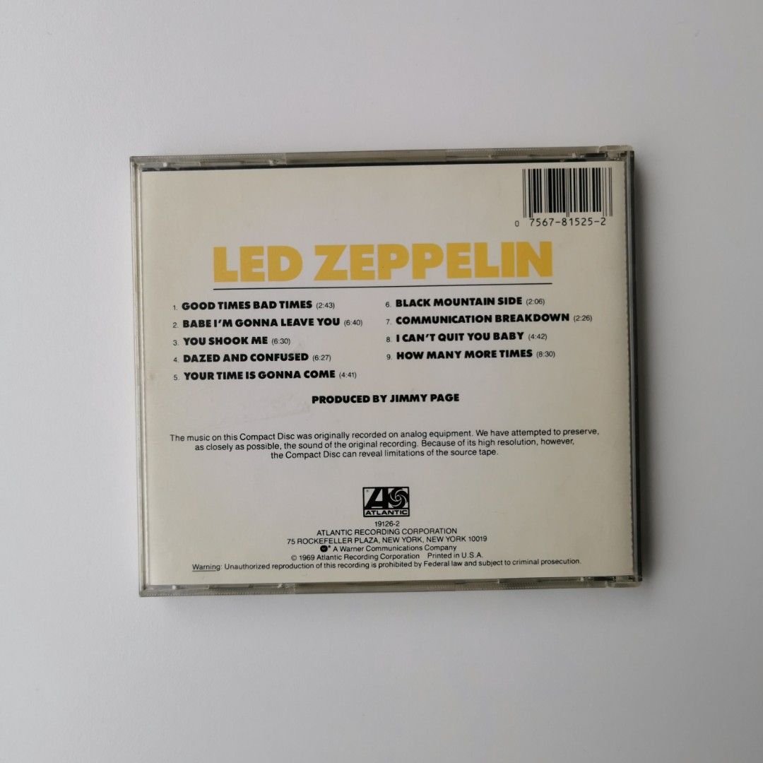 LED ZEPPELIN - Led Zeppelin CD, Hobbies & Toys, Music & Media, CDs ...