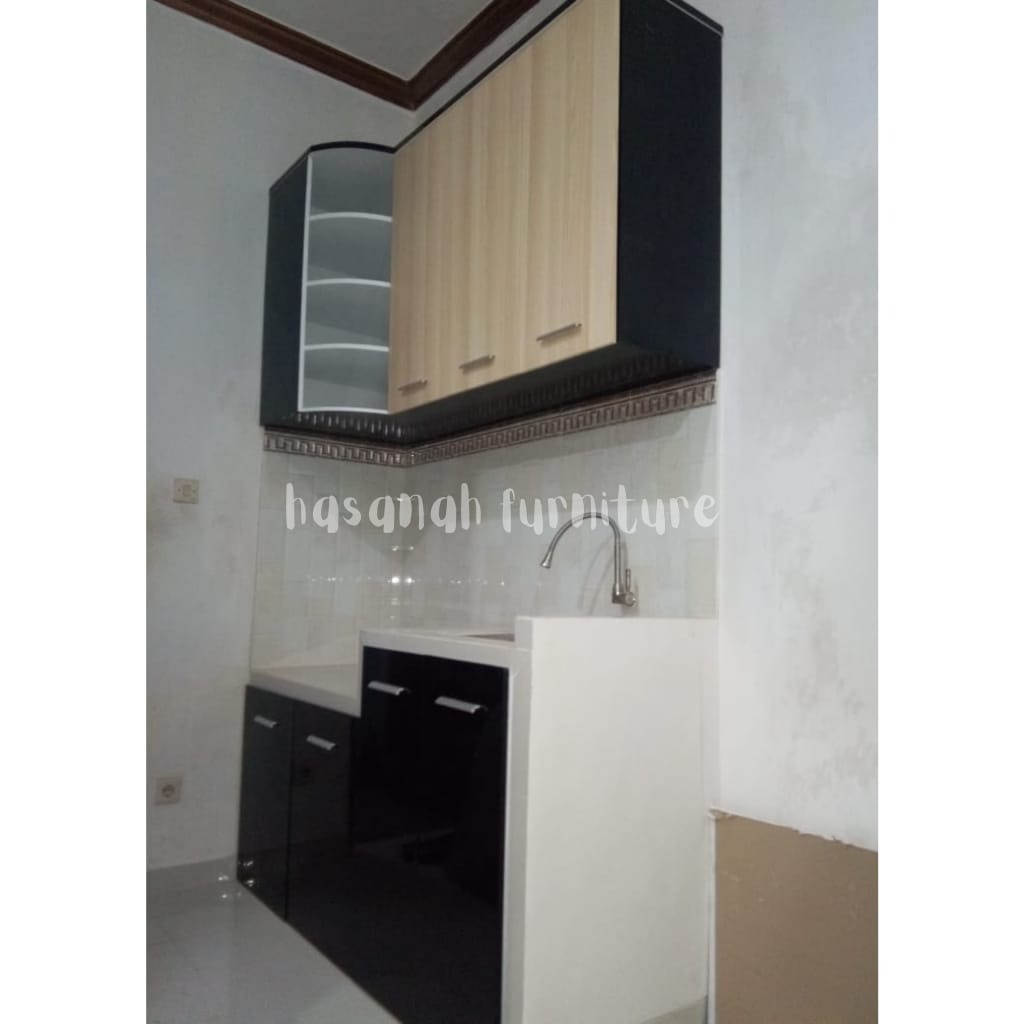 Lemari Dapur Kitchen Set Atas Bawah Murah Minimalis Model Mewah ...