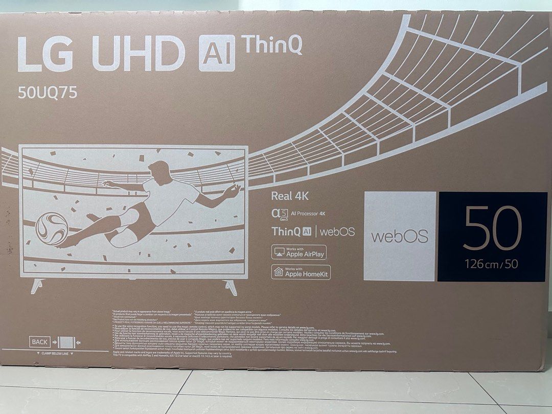 LG UQ75 50 inch 4K Smart UHD TV, TV & Home Appliances, TV ...
