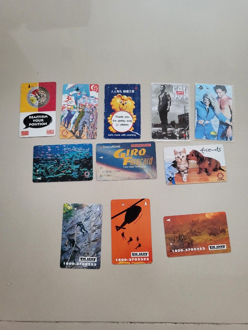 Lot of 11 Singapore MRT Bus Transit Card Collectibles Not Phone Card ...