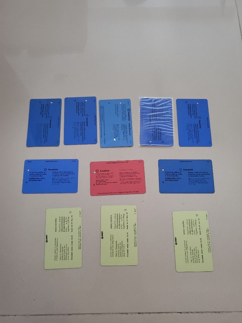 Lot of 11 Singapore MRT Bus Transit Card Collectibles Not Phone Card ...