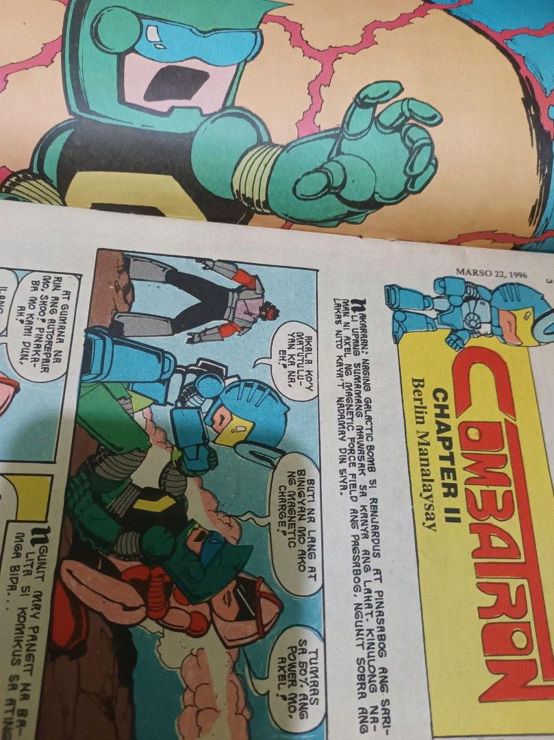 Lot of 2 Combatron characters Original Posters in Funny Komiks Issue ...