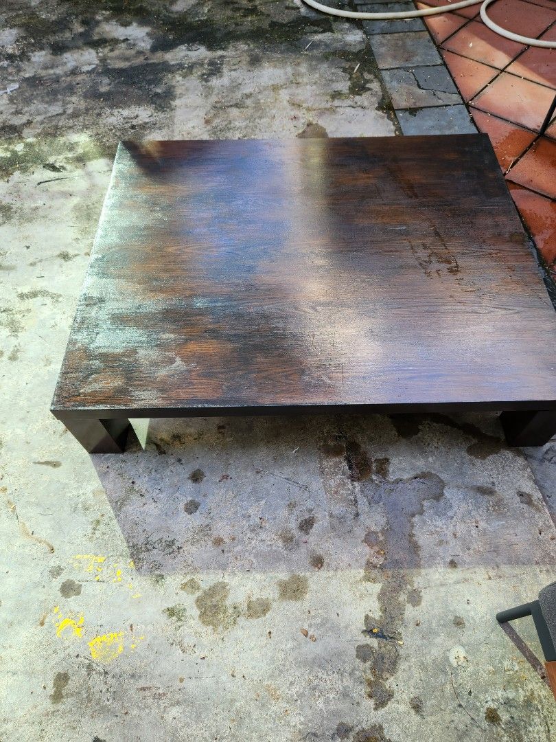 Low rise coffe table solid wood, Furniture & Home Living, Furniture ...