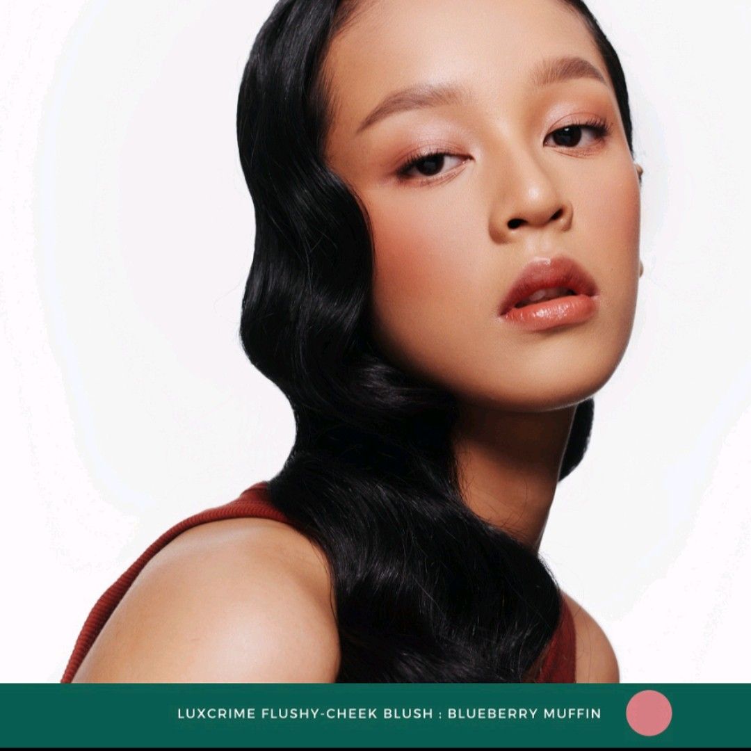 Luxcrime Flushy Cheek Blush Blueberry Muffin, Kesehatan & Kecantikan ...