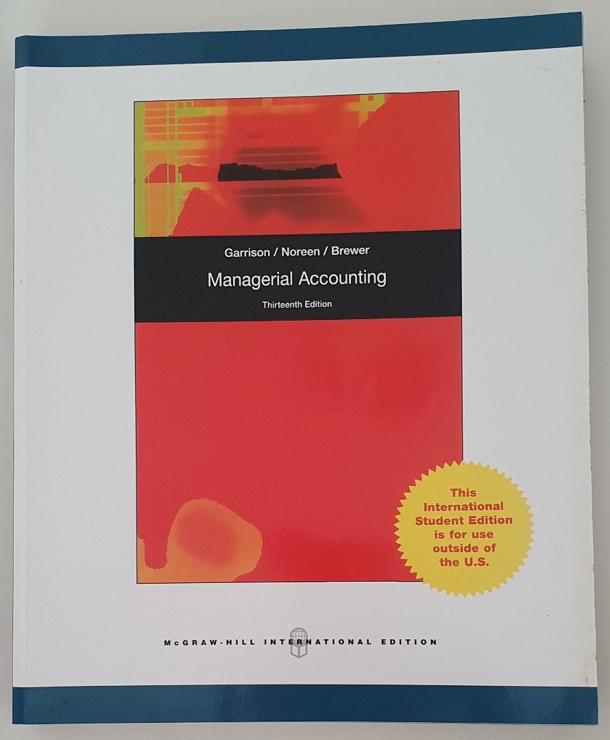 Managerial Accounting- 13th Edition, Hobbies & Toys, Books & Magazines ...