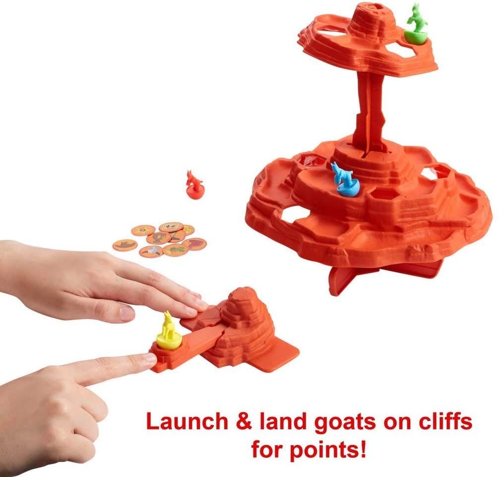 MATTEL Goat Slingers Kids Game with Cliff Tower & Launcher Goat ...