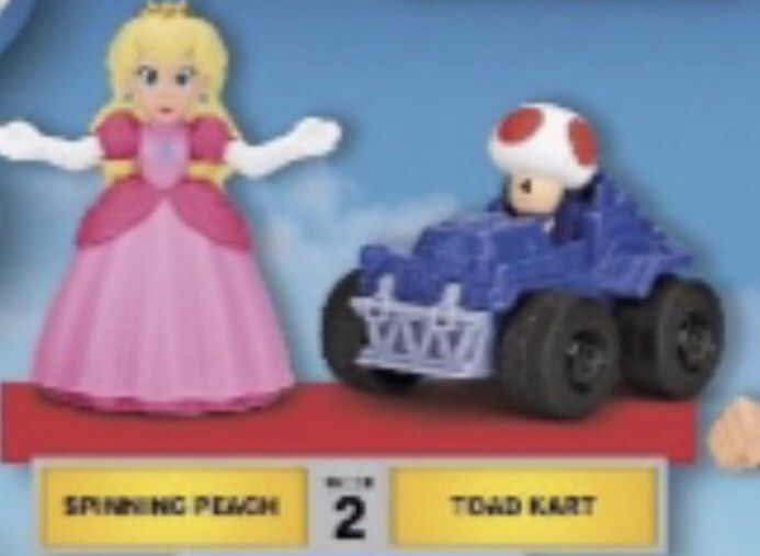 McDonald’s happy meal -spinning peach n toad cart, Hobbies & Toys, Toys ...