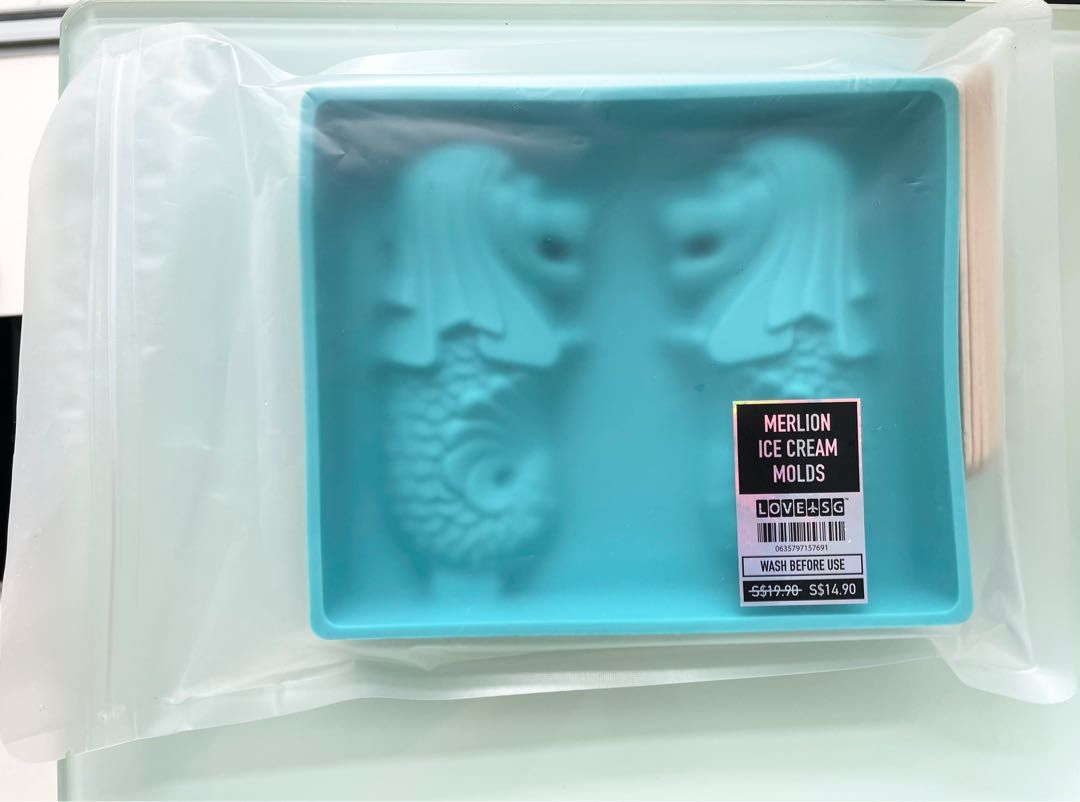 Merlion Ice Cream Molds DIY Love SG Singapore Souvenir with Ice Cream ...
