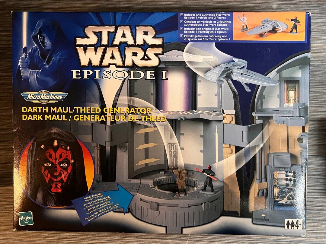 Micro Machines Star Wars Darth Maul/ Theed Generator Playset, 興趣及遊戲, 玩具 ...