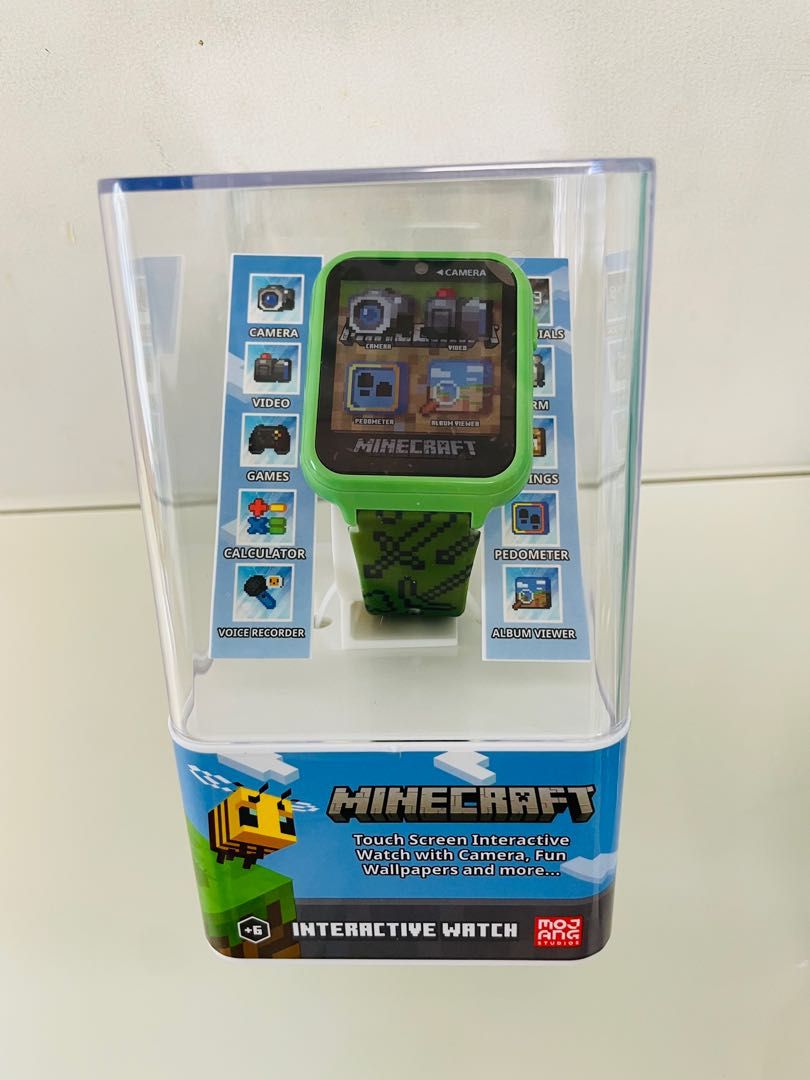 Minecraft Smart watch手錶, 興趣及遊戲, 玩具 & 遊戲類 - Carousell