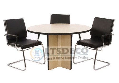 Mini Round conf. Meeting table Office furniture and Office partition ...