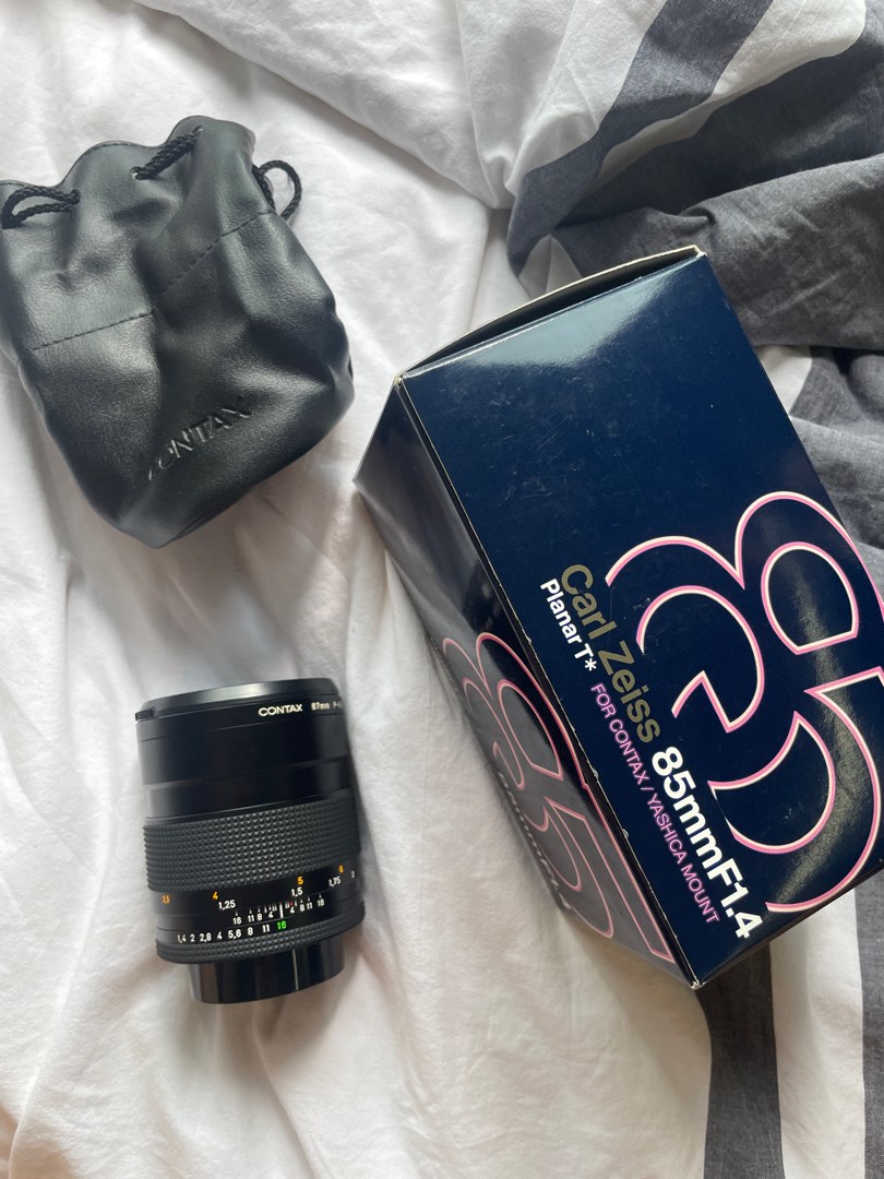 [MINT] Contax Zeiss Planar 85mm f1.4 T* MMJ CY Mount, Photography, Lens ...