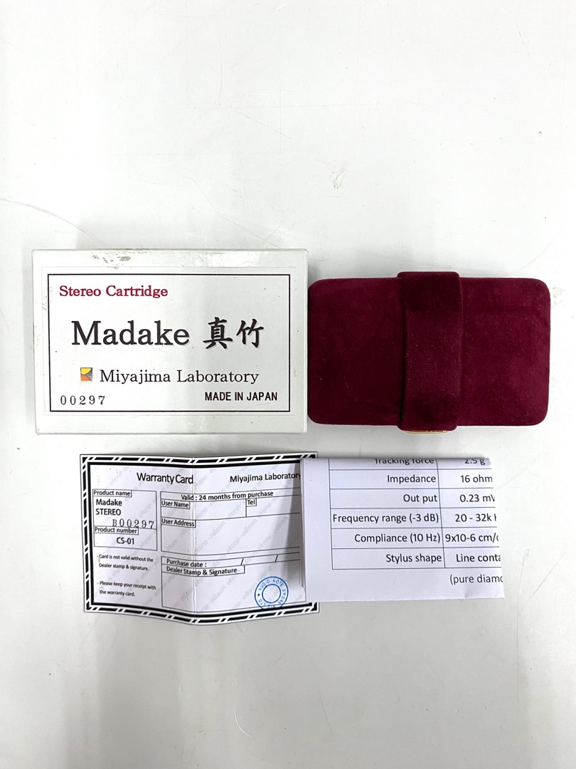 Miyajima Labs Madake MC Stereo Phono Cartridge, Audio, Other Audio ...