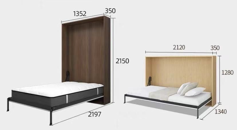 Multiple Designs Invisible Beds with Multiple Variations, Solid Wood ...