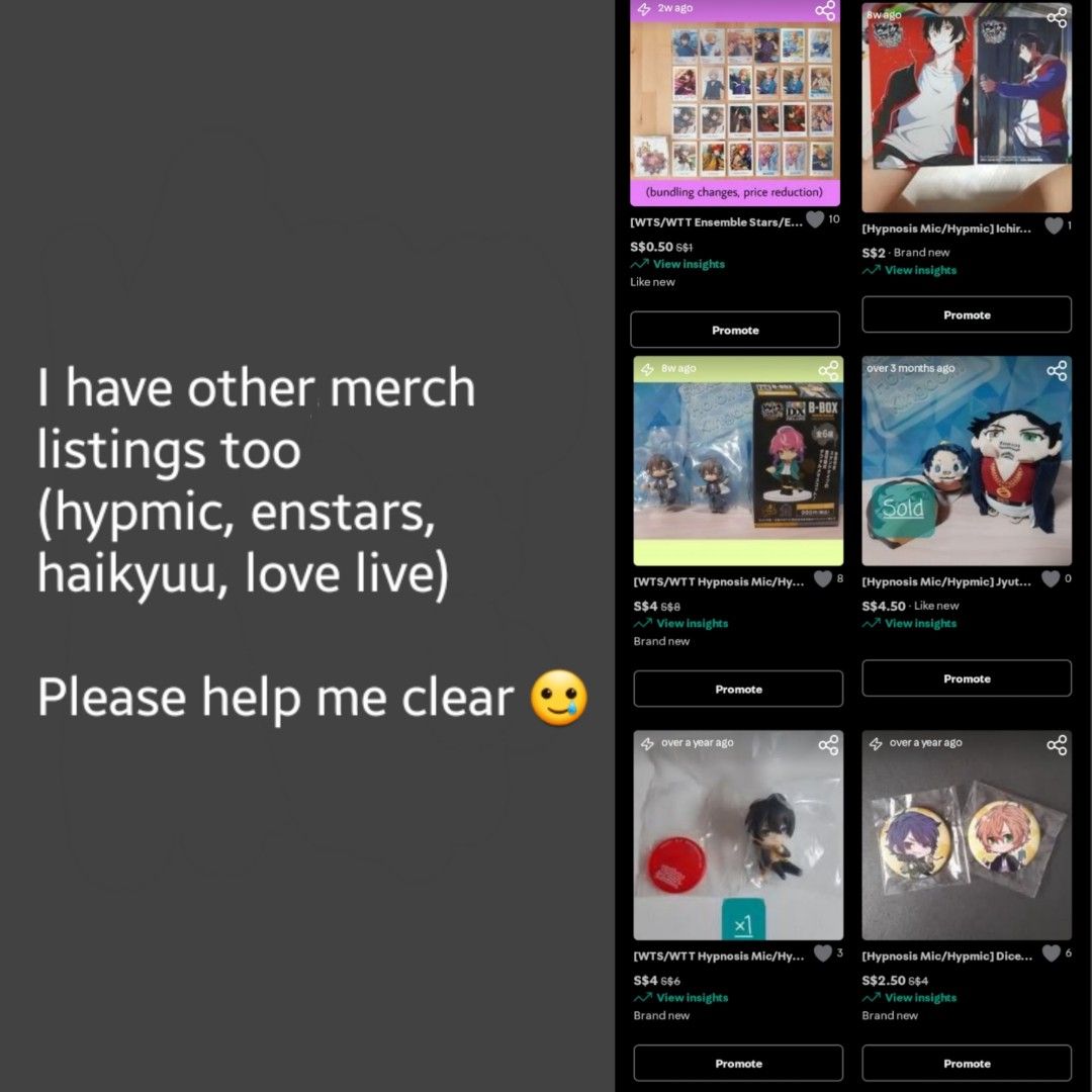 (Multiple pics) Anime/Fan merch clearance: Genshin Impact, Ensemble ...