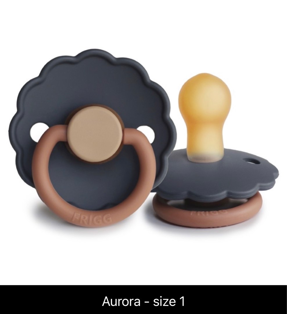 Mushie x FRIGG Pacifier Aurora Size 1, Babies & Kids, Nursing & Feeding ...