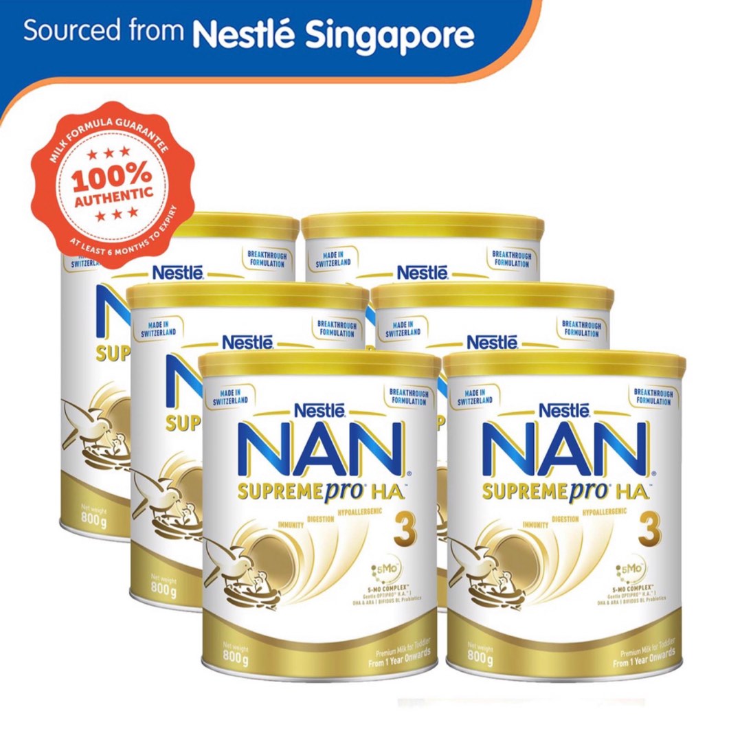 Nestle NAN SUPREMEPRO HA 3 800g [Upgraded Formula], Babies & Kids ...