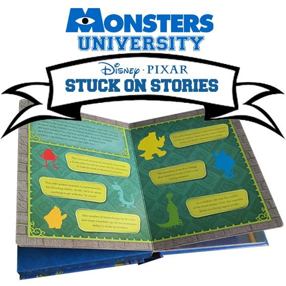 [NEW] DISNEY PIXAR Stuck-on Story Book with 10 Monsters University ...