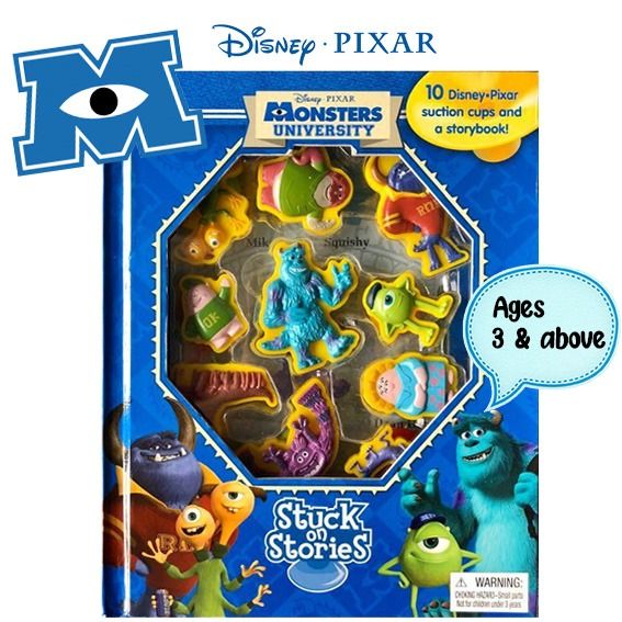 [NEW] DISNEY PIXAR Stuck-on Story Book with 10 Monsters University ...