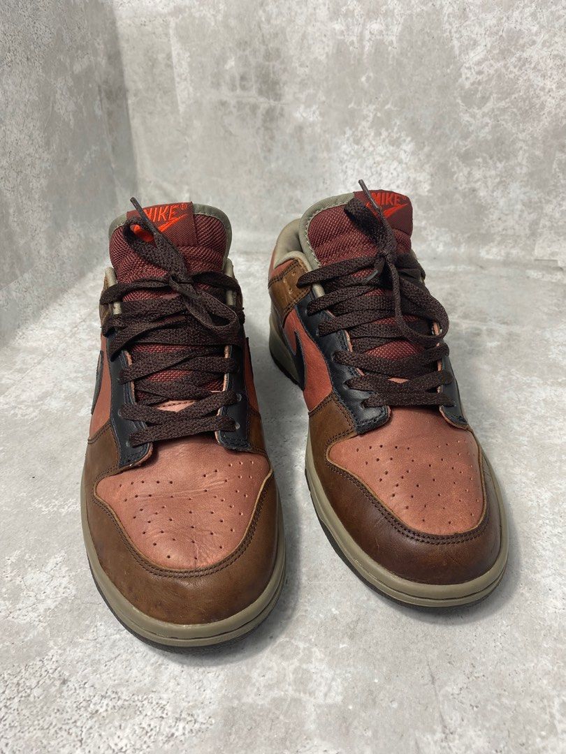 Nike SB Dunk Low - 2004 - Redwood Baroque Brown, Men's Fashion ...