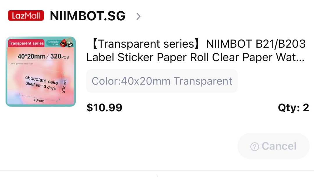 Nimbot Paper Roll for B21/B203, Hobbies & Toys, Stationery & Craft ...
