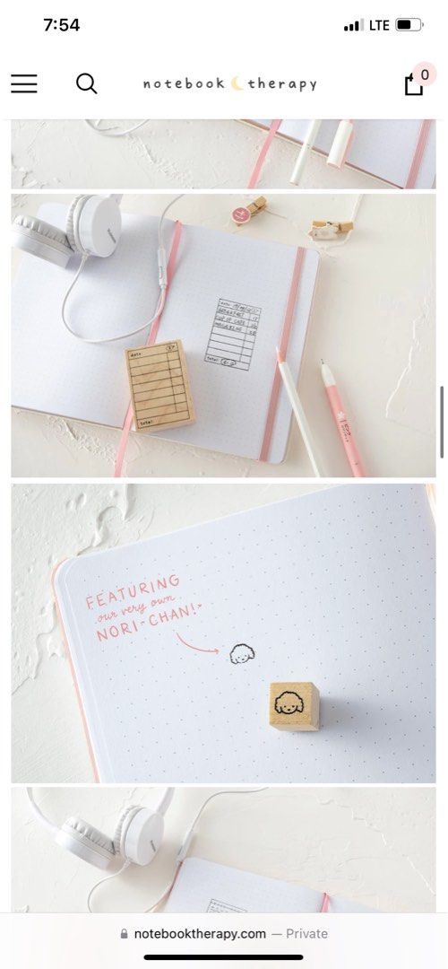 Notebook therapy Tsuki bullet journal tracking stamps set, 興趣及遊戲, 手作＆自家 ...