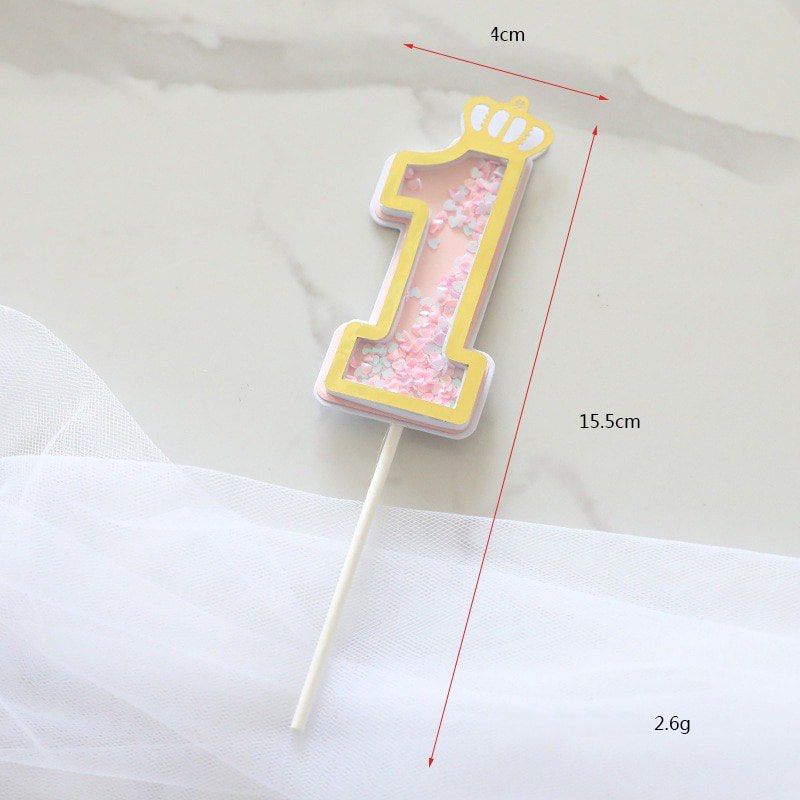 number 1 birthday cake topper, Hobbies & Toys, Stationary & Craft ...