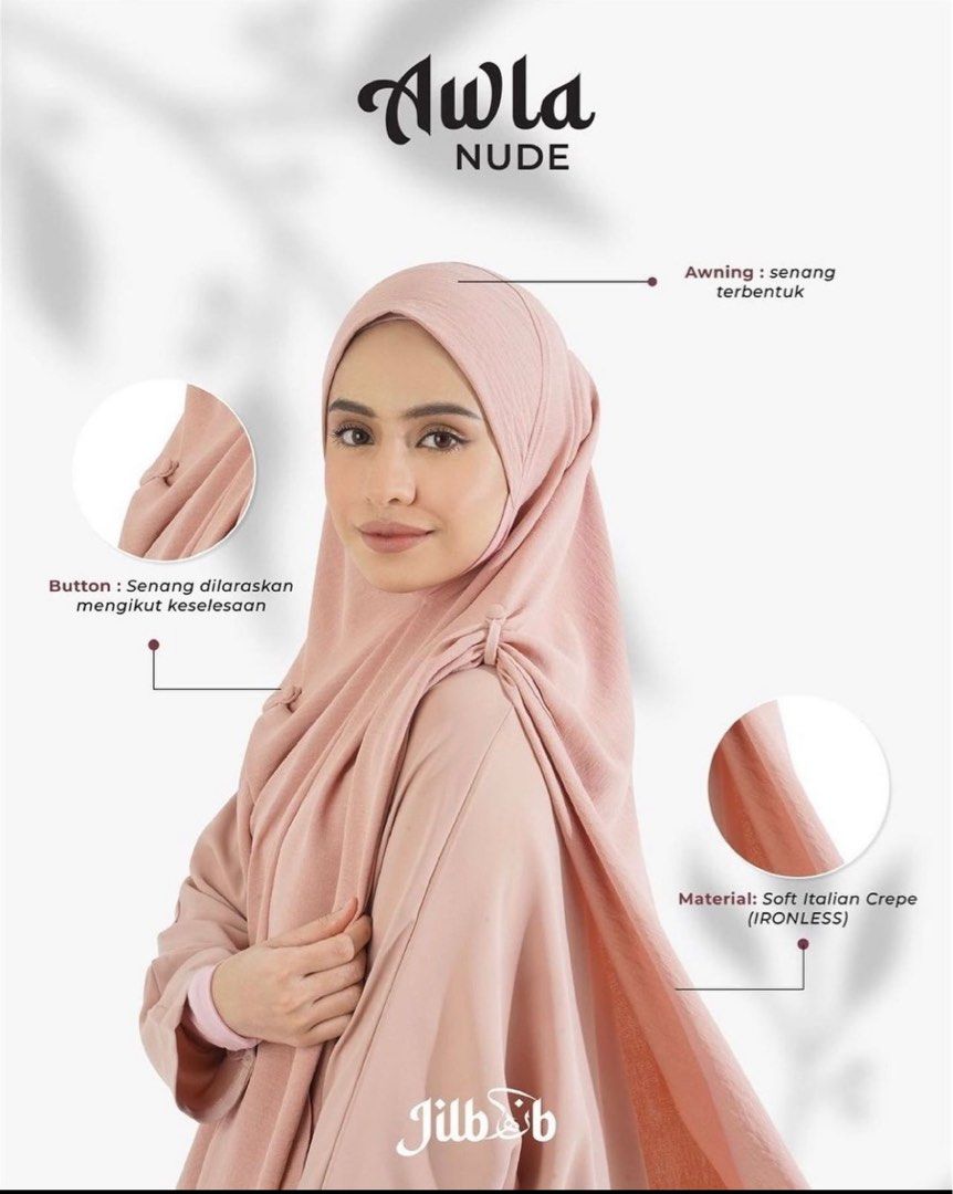 NunHa Jilba Awla Collection, Women's Fashion, Muslimah Fashion, Hijabs ...