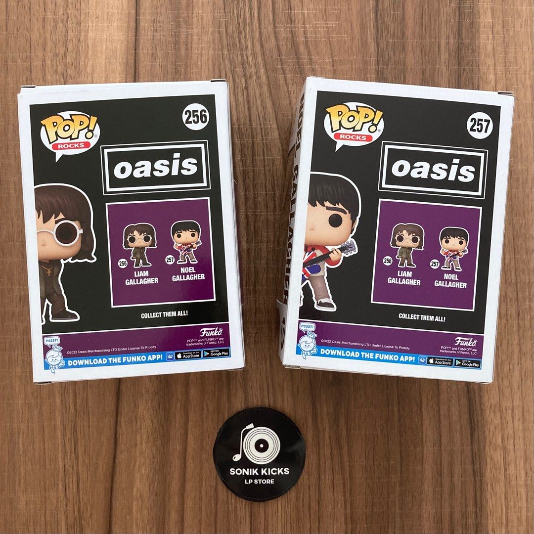Oasis - Funko Pop Rocks! Noel and Liam Gallagher, Hobbies & Toys, Toys ...