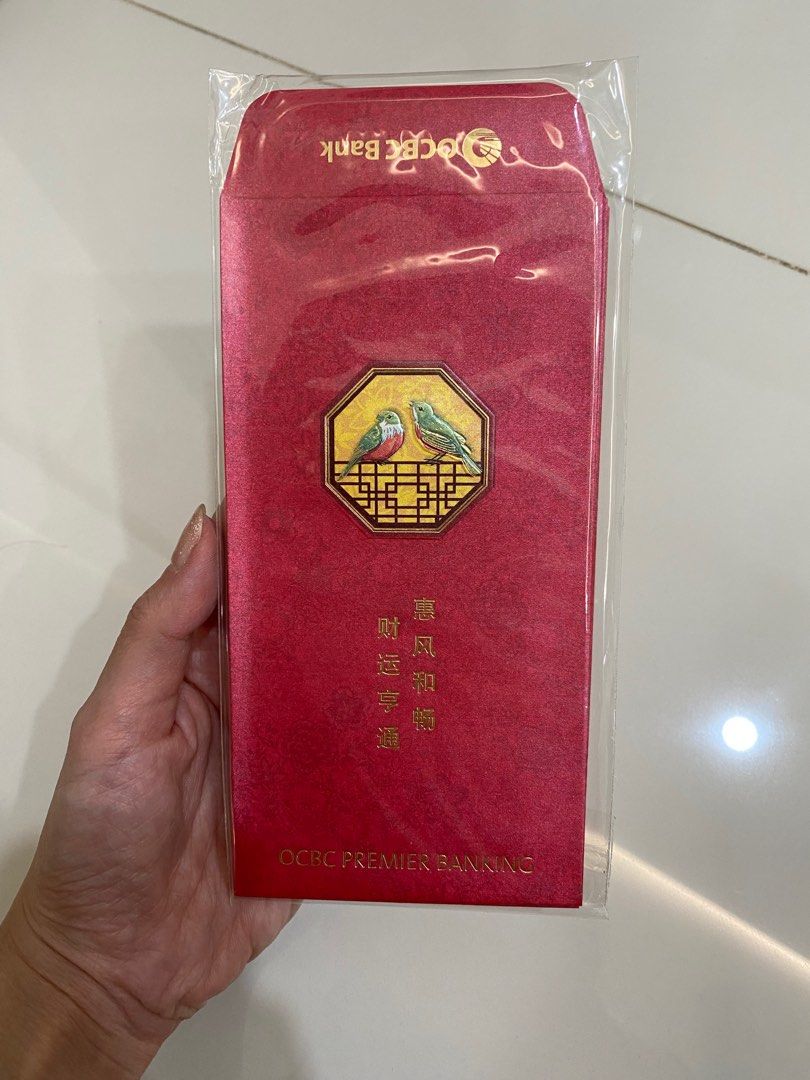 Ocbc premier bird red packets, Hobbies & Toys, Stationery & Craft, Art ...