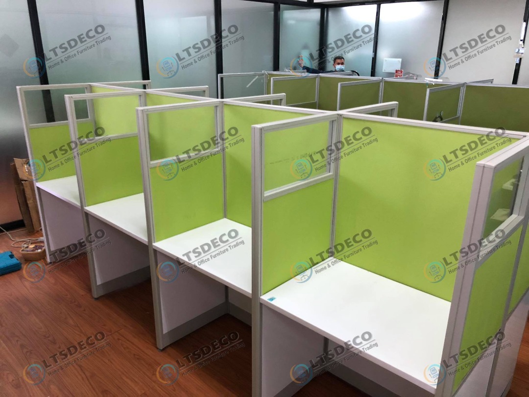 OFFICE PARTITION CUBICLES TABLE FURNITURE, Furniture & Home Living ...