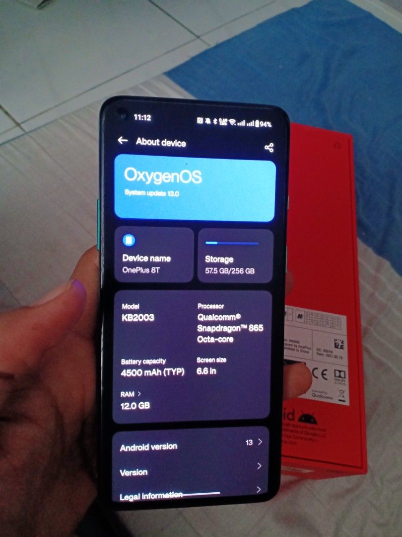 One plus 8T 12gb ram 256gb storage, Mobile Phones & Gadgets, Mobile ...